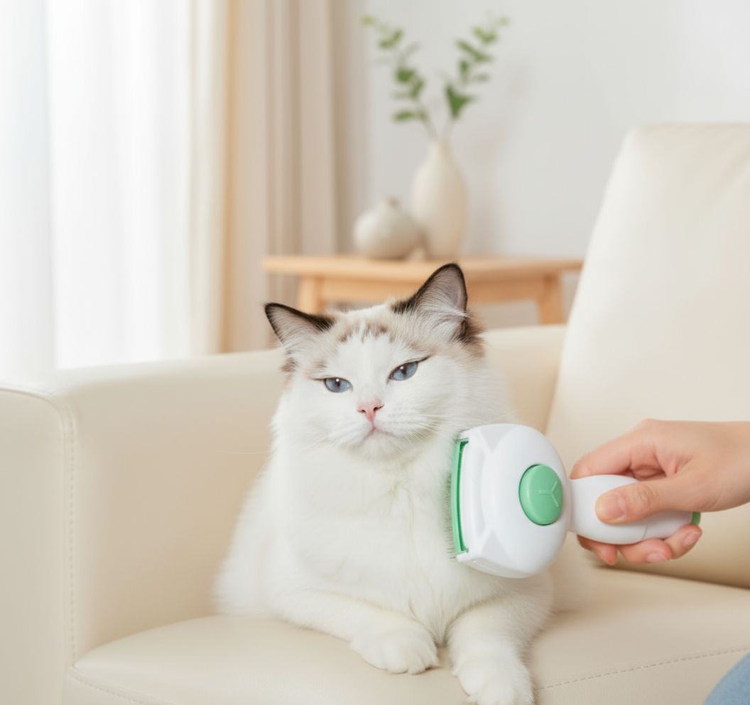 🐾 Peine Autolimpiante para Mascotas Tipo Vortex – Ruta del Shopping